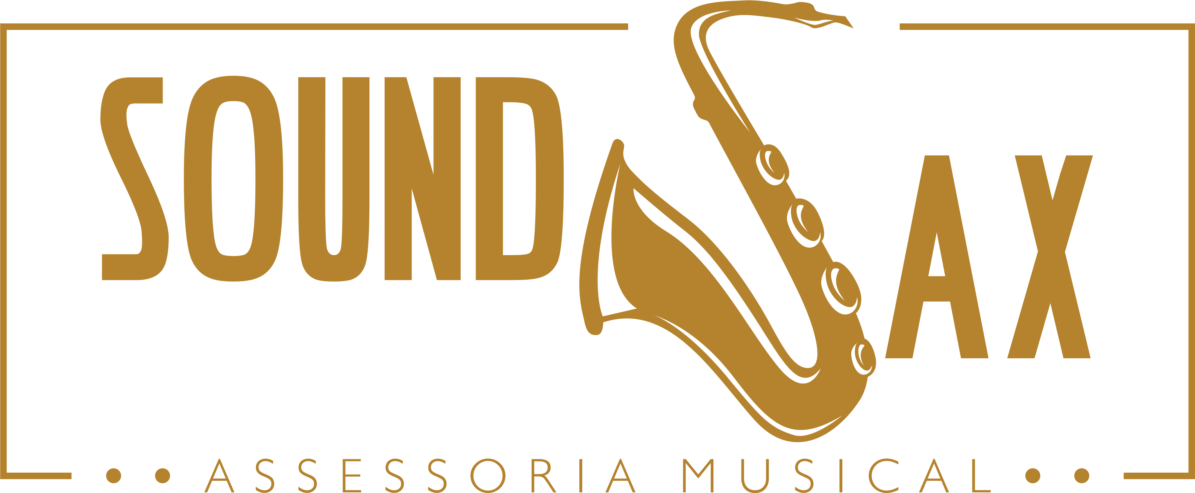 Cropped Sound Sax Logotipo 2018 Gold - Calligraphy - Free Transparent ...