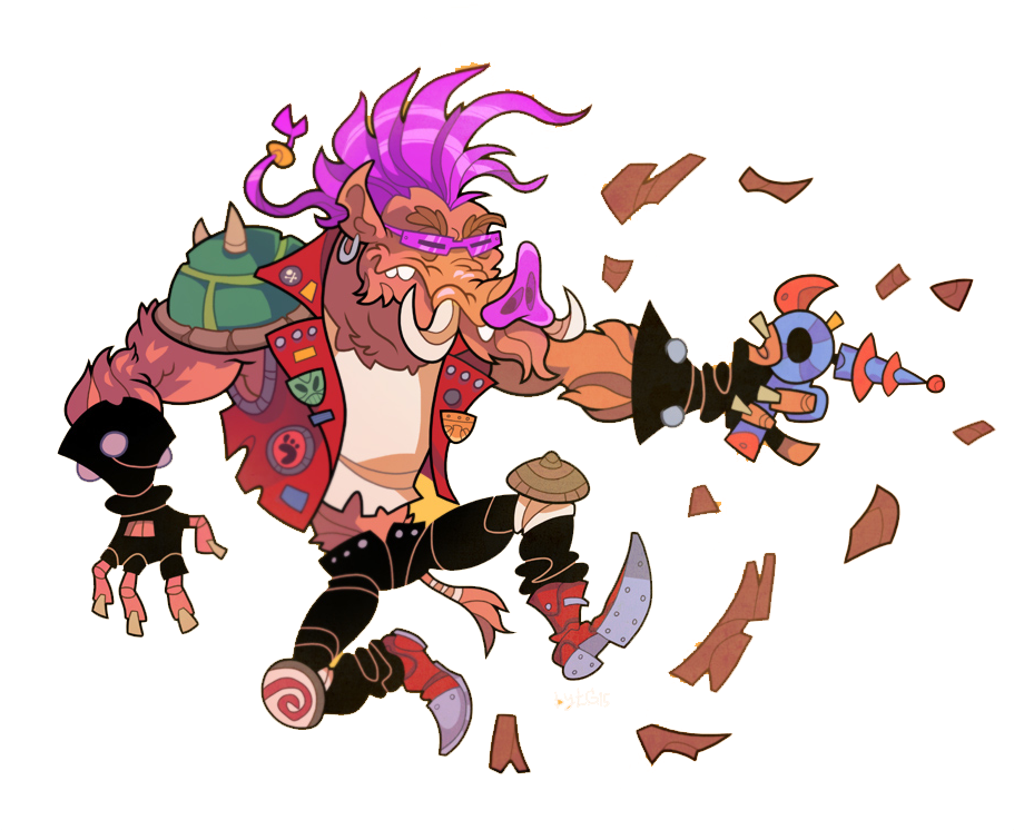 Download Clipart Freeuse Krang Bebop And Rocksteady - Anime Graffiti ...