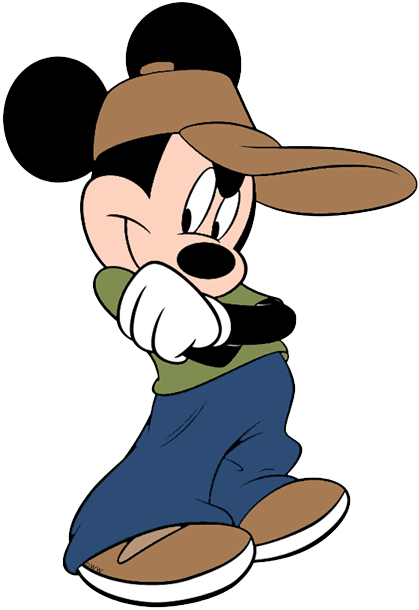 Cool Mickey - Mickey Mouse Wearing A Hat - Free Transparent PNG ...