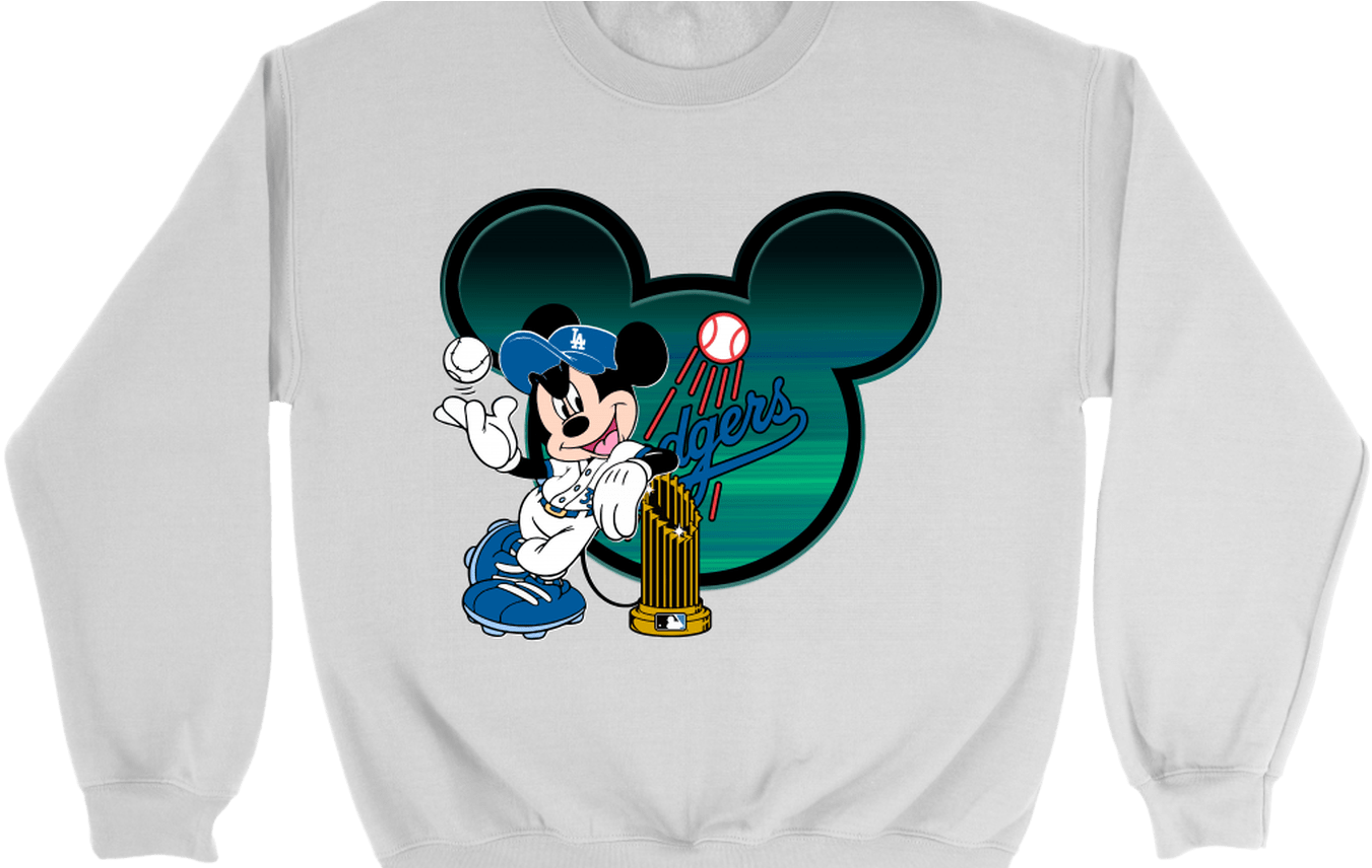 Download Mlb Los Angeles Dodgers Mickey Mouse Baseball Disney - Mickey ...
