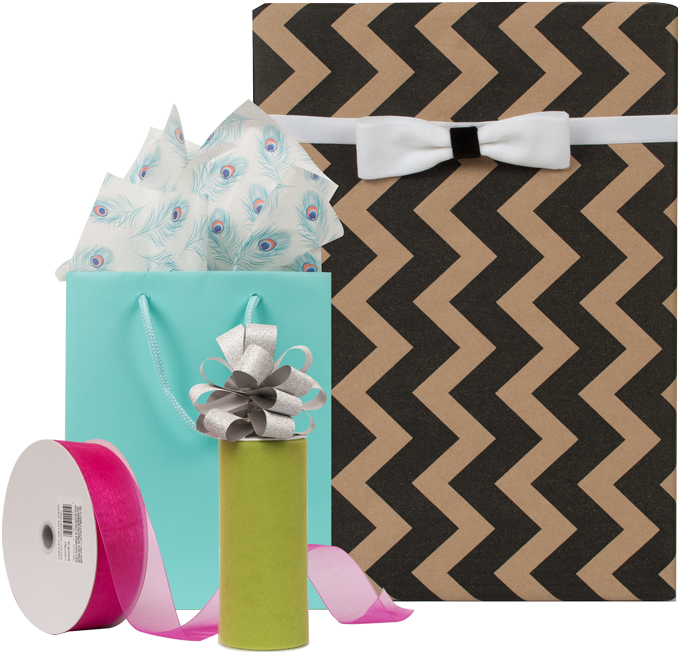 Download Pop-up Gift Wrap /& Ribbon Organizer In Green And White ...