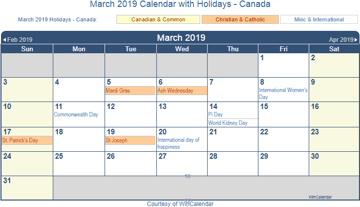 Get Blank March 2019 Printable Calendar - June 2018 Calendar With ...