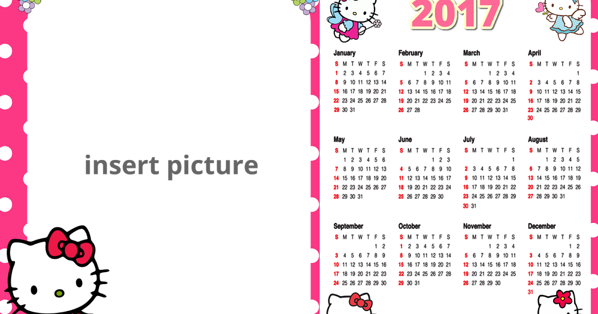 Download Blank Calendar Png Download - Hello Kitty Calendar 2019 PNG ...