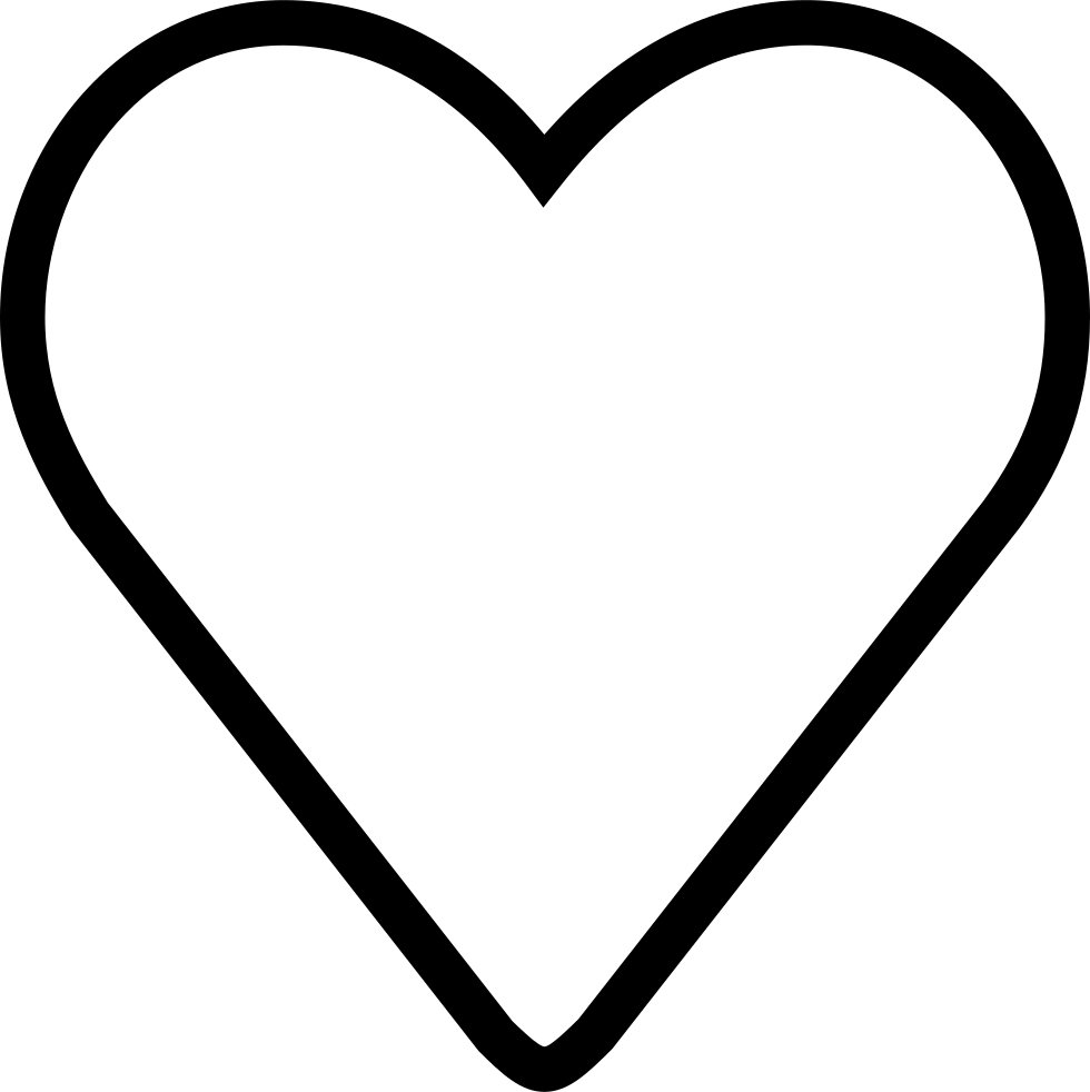 Png File Svg - Heart Thin Line Icon - Free Transparent PNG Download ...