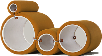 Download Microsoft® - Joe Colombo Tube Chair PNG Image with No ...