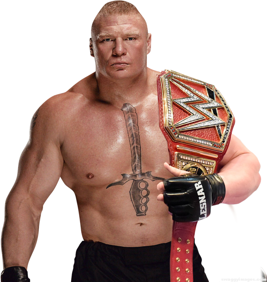 Download Wwe Wrestlers Png - Brock Lesnar With Universal Championship PNG Image with No ...
