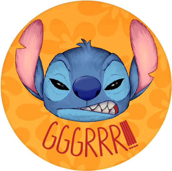 Disney Pop Grip - Angry Stitch - Free Transparent PNG Download - PNGkey