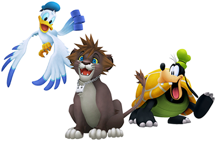 Defeat All Of The Heartless - Sora Donald Goofy Pride Lands - Free ...