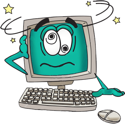 Technical Problems - Cartoon Computer - Free Transparent PNG Download ...