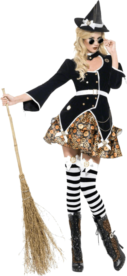 Download Smiffys Fever Steam Punk Witch PNG Image with No Background ...
