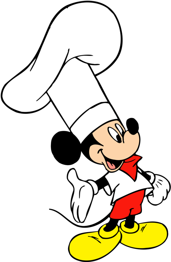 Mickey Mouse Clipart Food - Mickey Chef - Free Transparent PNG Download ...