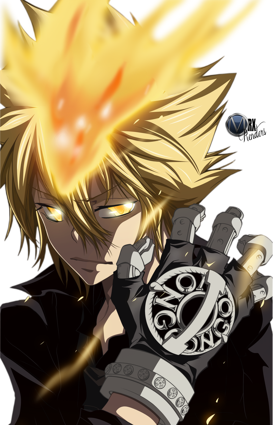 Download Render Hitman Reborn - Katekyo Hitman Reborn Tsuna Badass PNG ...