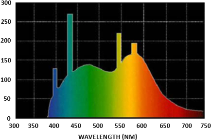 Download Spectral Distribution Of Daylight - Light Bulb Spectrum PNG ...