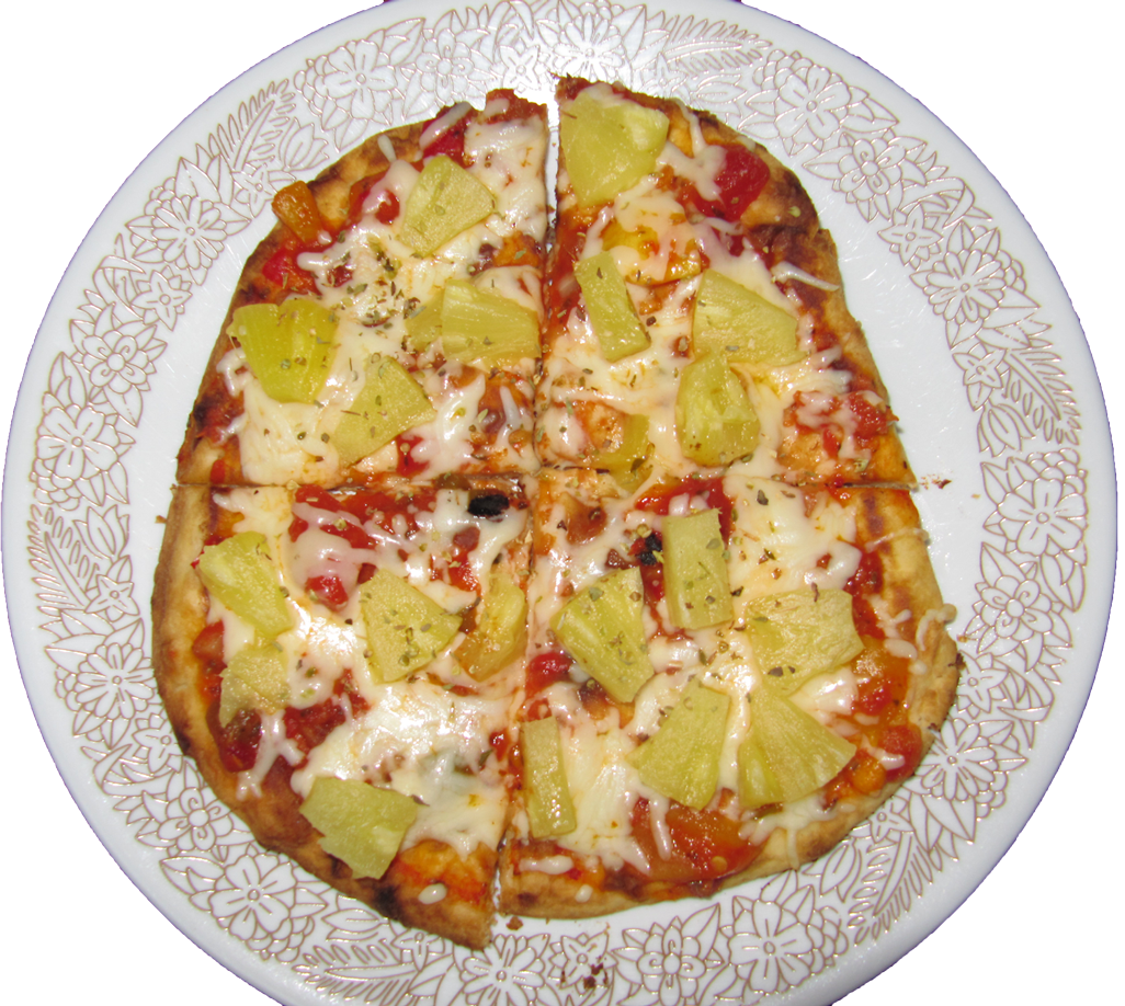 Chapata Pineapple - California-style Pizza - Free Transparent PNG ...