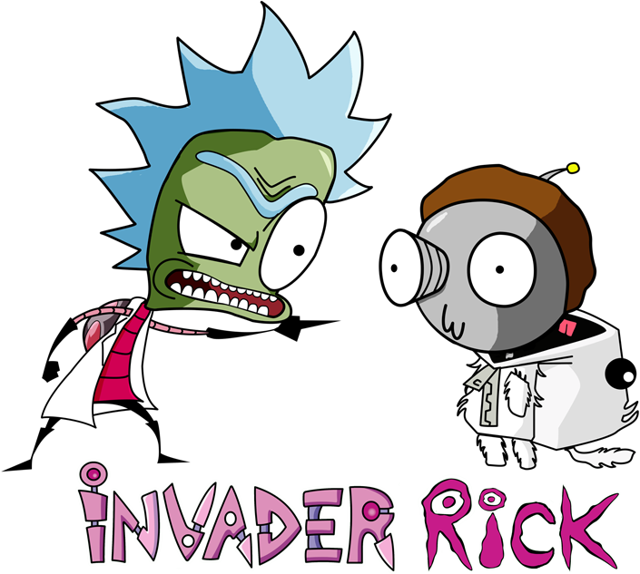 Invader Zim Rick And Morty = Invader Rick - Funny Rick And Morty ...