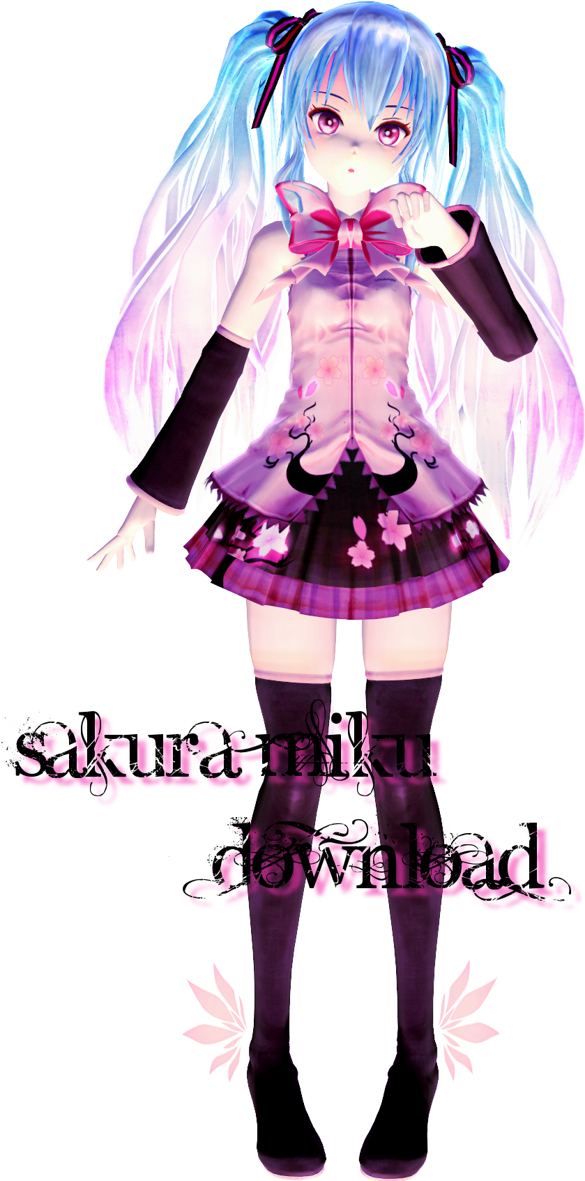 Watercolor Sakura Miku Download By Ichigimy - Mikumikudance - Free ...