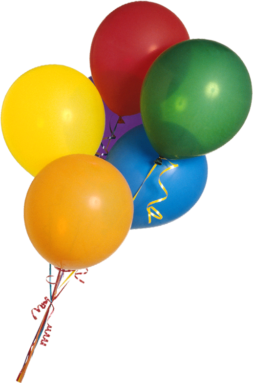 Colorful Balloon Bunch Png Clipart Imageu200b - Real Balloon Png - Free ...