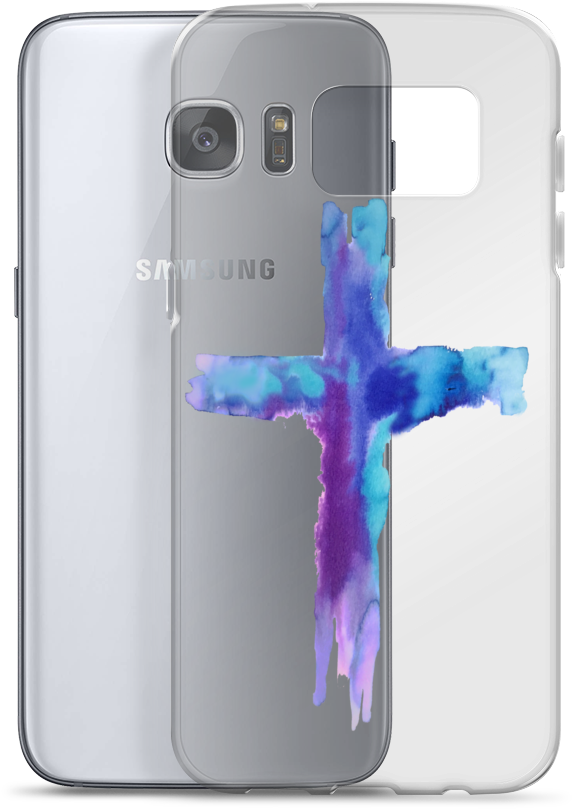 Download Watercolor Cross Samsung Case - Samsung Galaxy PNG Image with ...