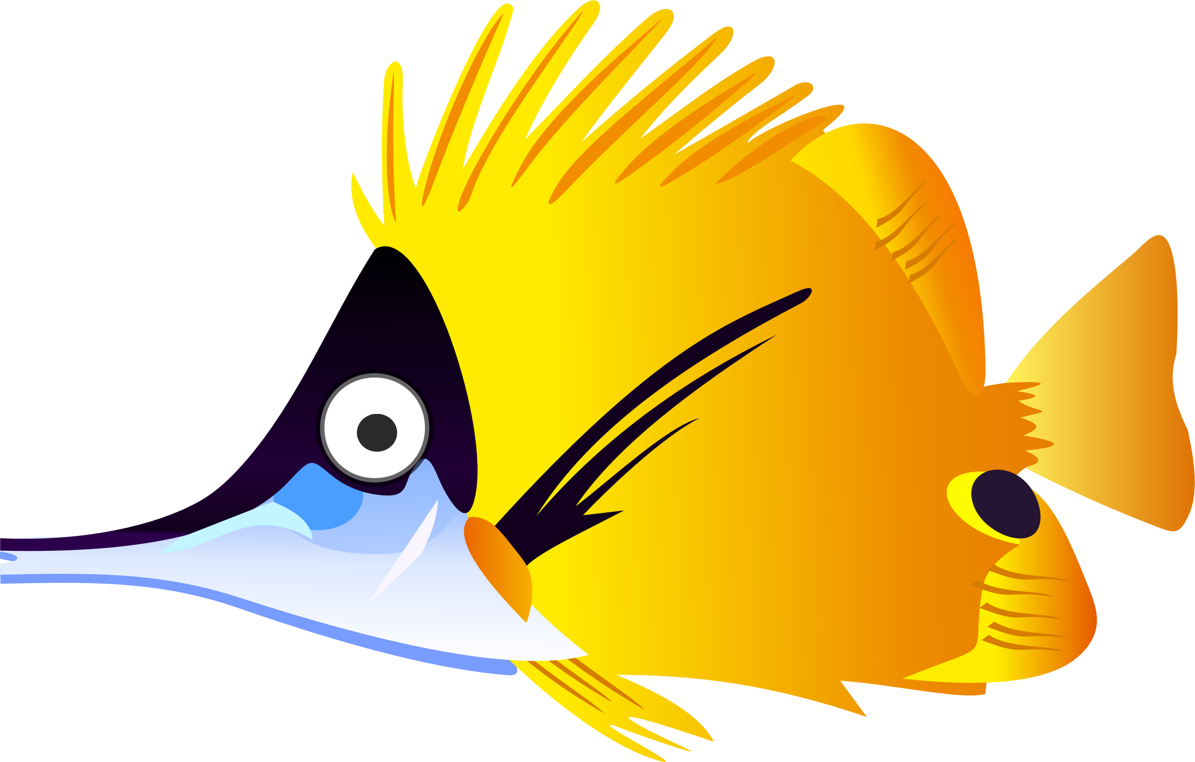 This Free Icons Png Design Of Yellow Cartoon Fish - Free Transparent ...