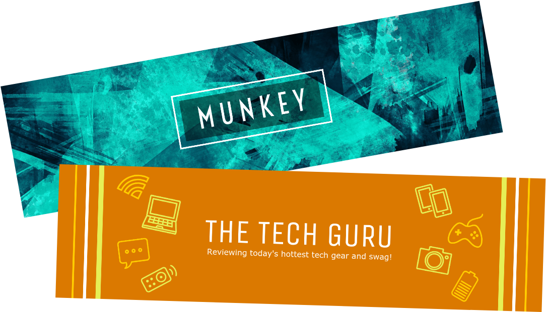 Futuristic Youtube Banner Background - Blue Teal Abstract Art Design ...