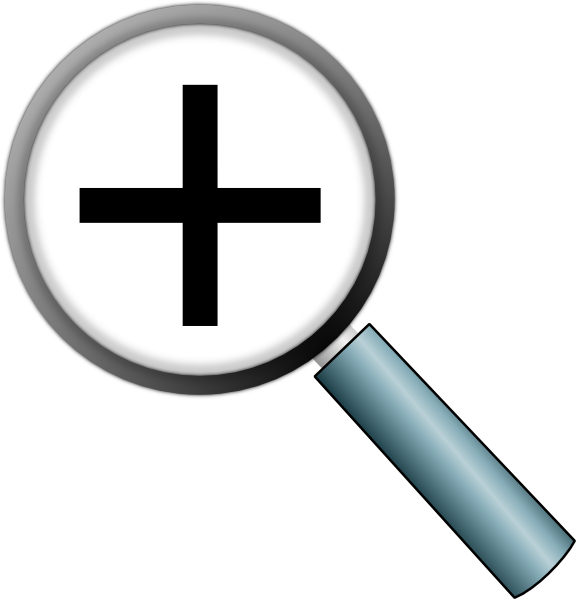 Magnifying Glass With Plus Sign - Free Transparent PNG Download - PNGkey