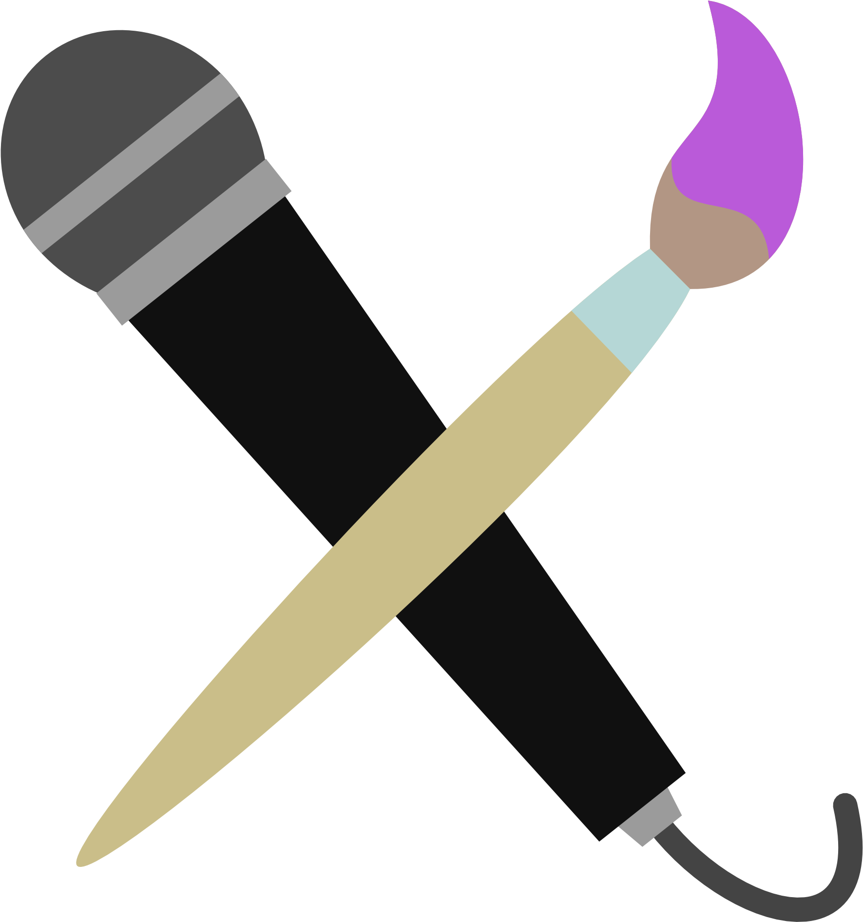 Vector Paintbrush Cutie Mark - Mlp Cutie Marks Music - Free Transparent ...