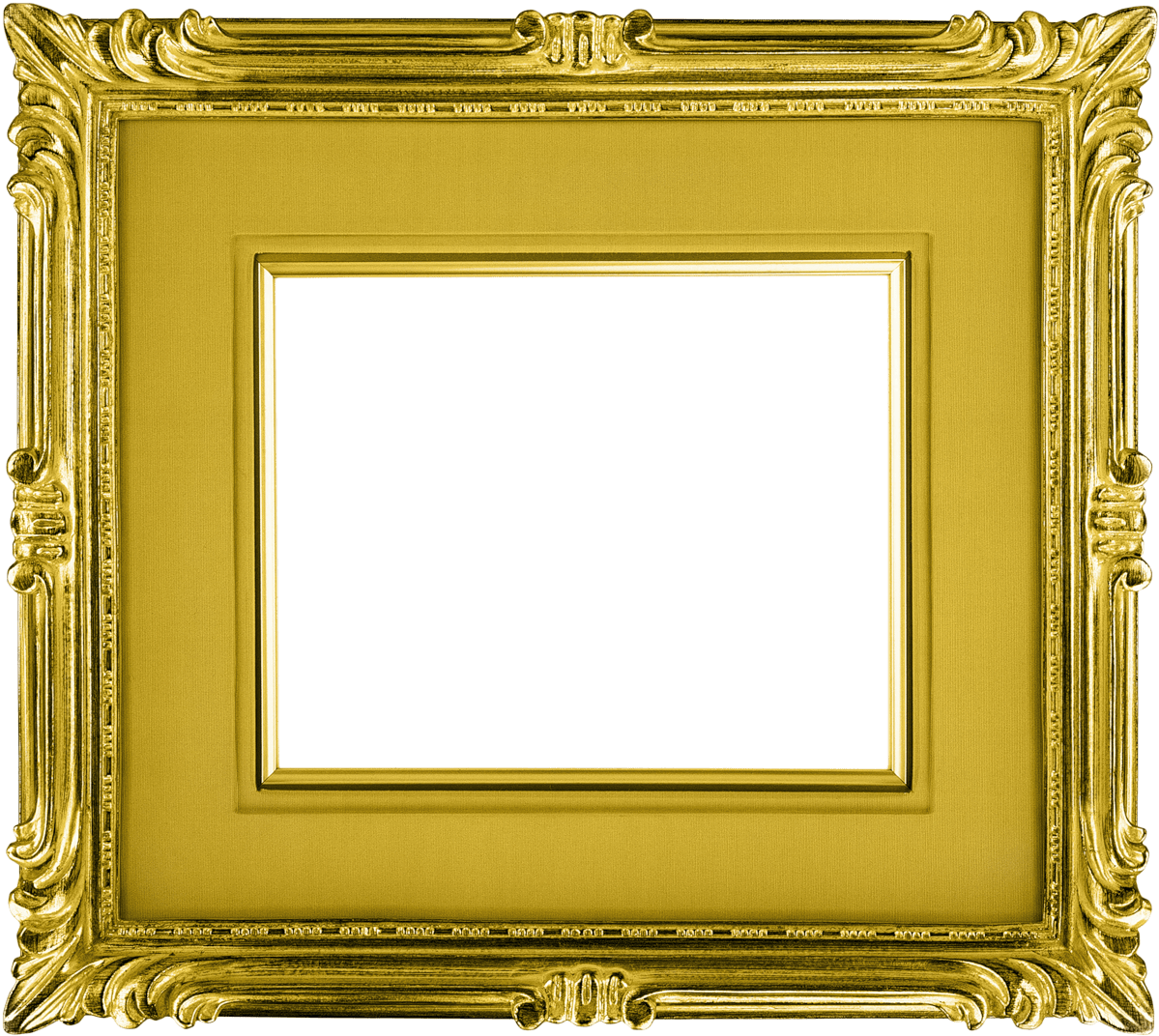 Download Gold Frame Landscape - Transparent Gold Picture Frame PNG ...