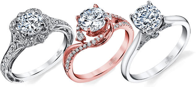 Engagement Rings - Bacio Jewels 925 Silver Round Cut White Cz Solitaire ...