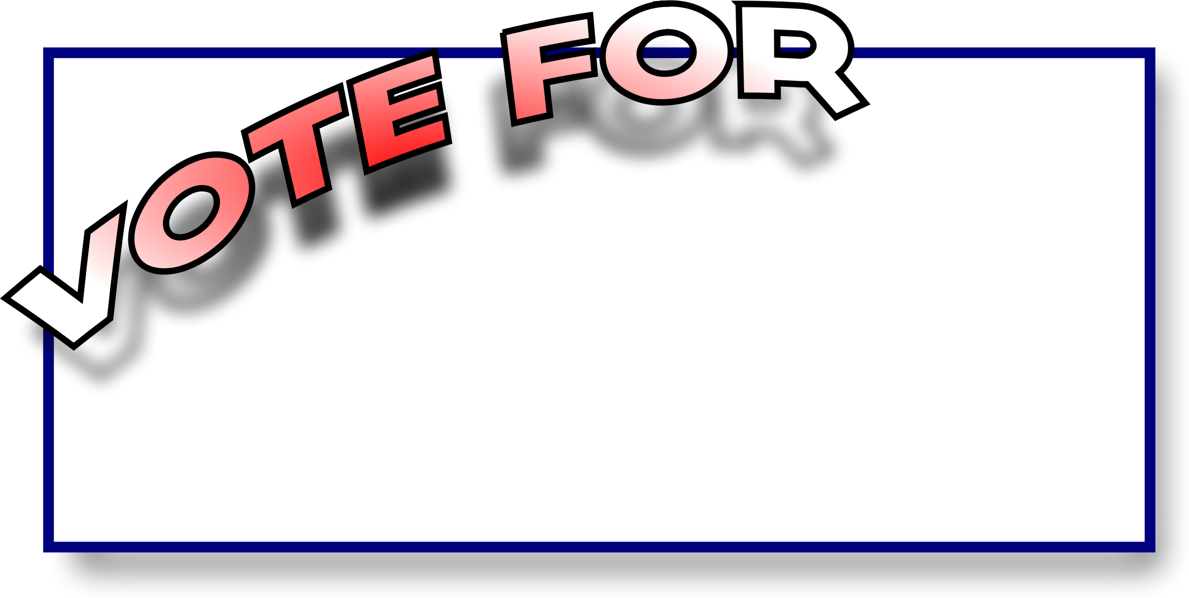 Download Clipart - Vote For - - Clipart Vote PNG Image with No ...