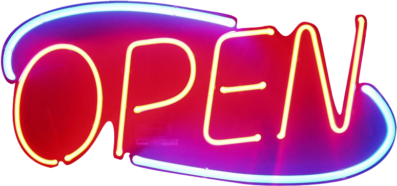 Neon Sign Clipart Transparent - Open Neon Sign Png - Free Transparent ...