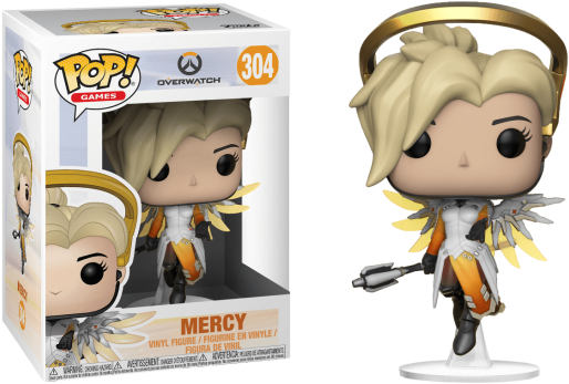 Download Vinyl Mercy - Funko Pop Overwatch Mercy PNG Image with No ...