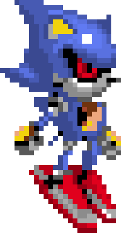 Metal Sonic - Metal Sonic Pixel Art - Free Transparent PNG Download ...