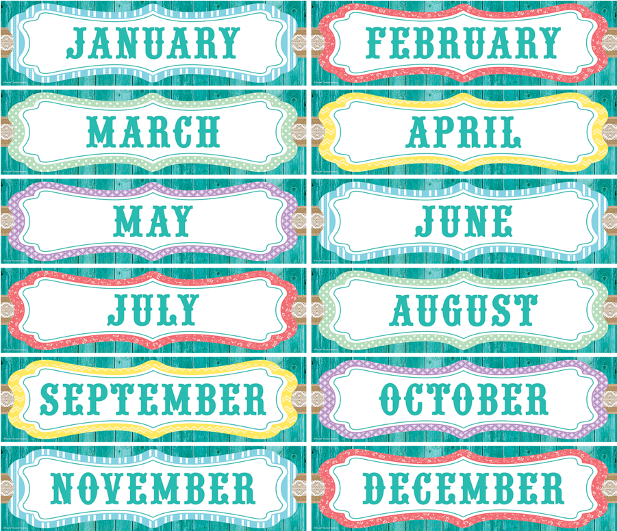 Download Tcr77193 Shabby Chic Monthly Headliners Image - Shabby Chic ...