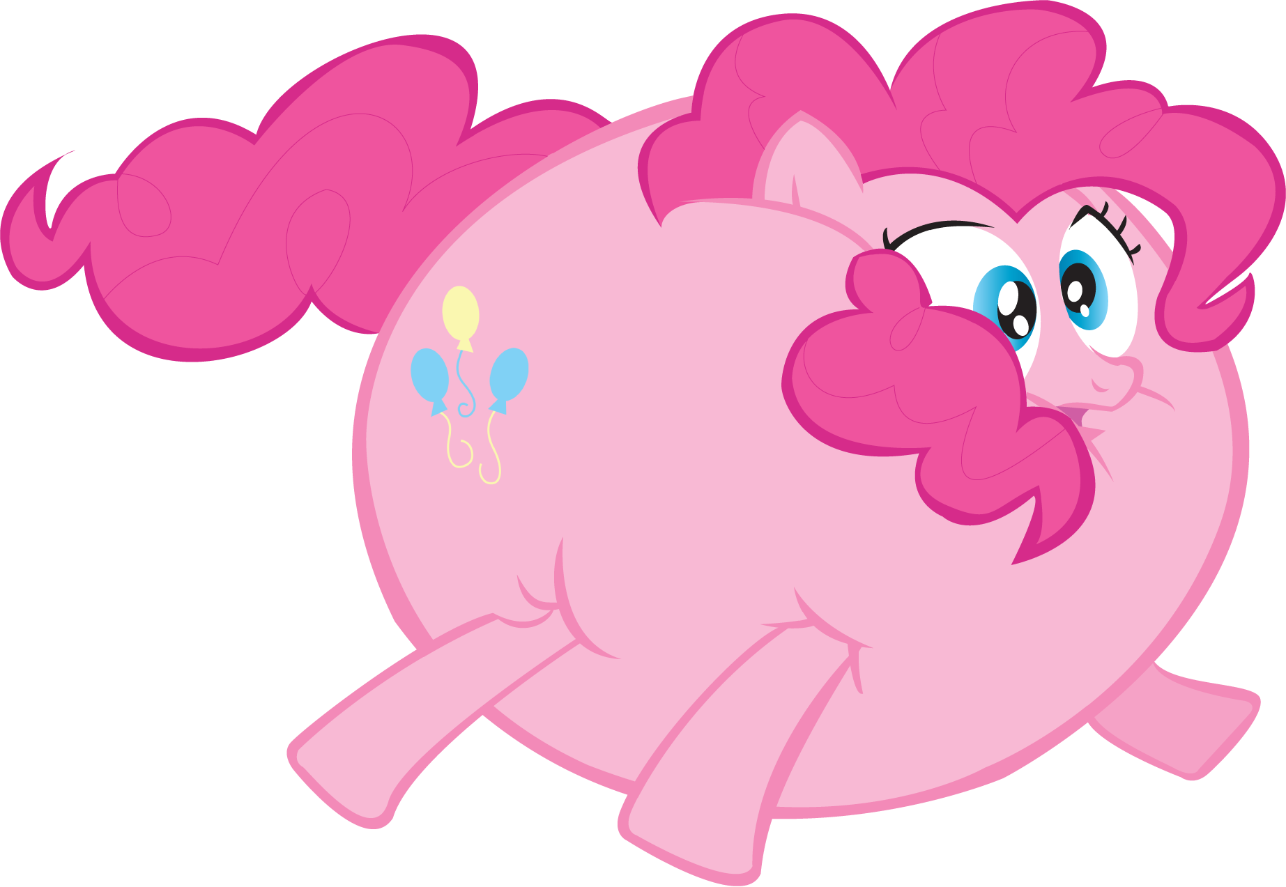 Download Pink Balloon Png Transparent Background - Mlp Fat Pinkie Pie ...
