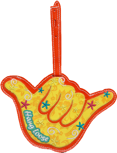 Download Hawaiian Identification Tag Vinyl Hang Loose PNG Image with No ...