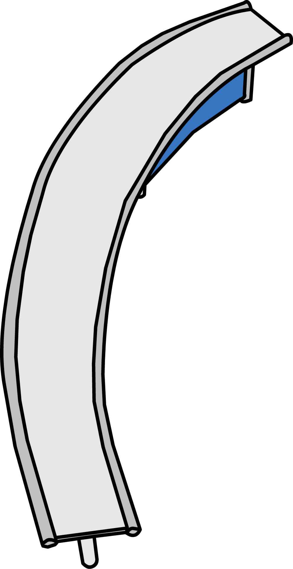 Download C Curve Ramp Sprite 001 - Line Art PNG Image with No ...