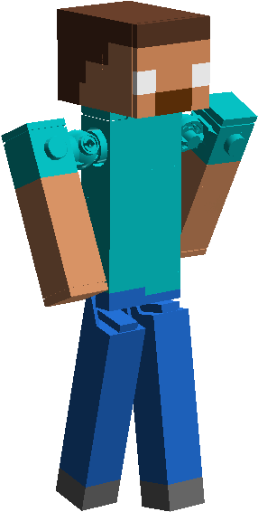 Minecraft Steve Lego Figure - Illustration - Free Transparent PNG ...