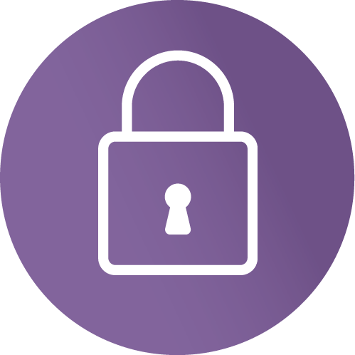 Icon Security Lock Purple - Vector Graphics - Free Transparent PNG ...