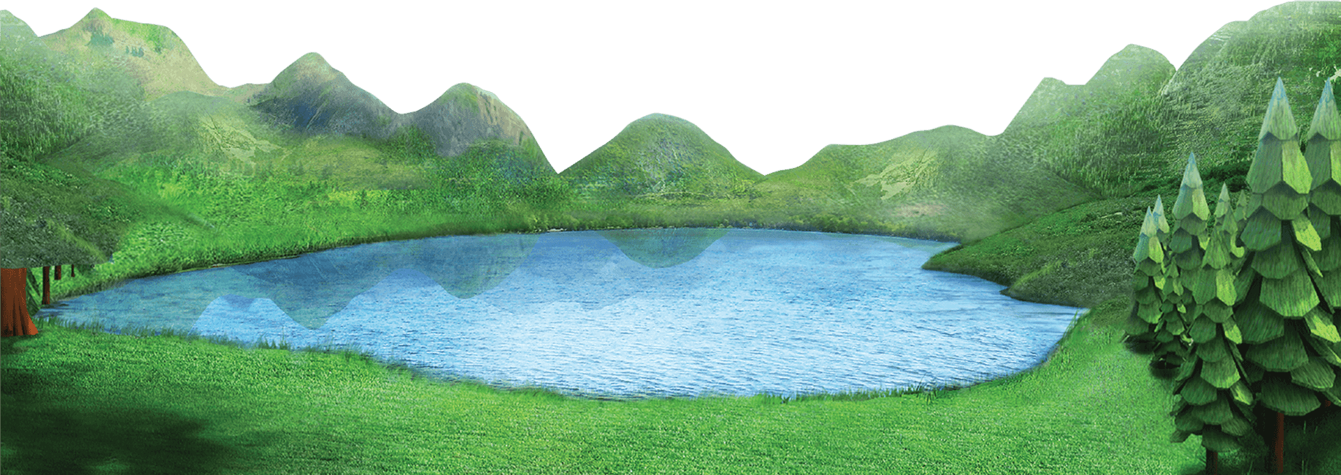 Download Mountains More Mountains Foreground - Roblox Lake PNG Image ...