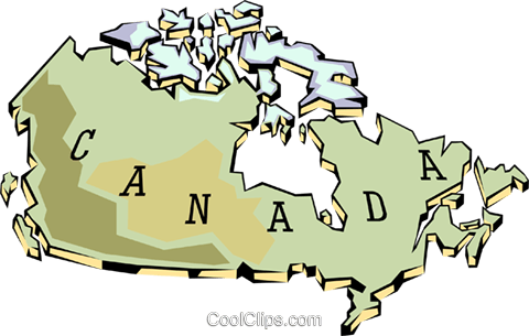 Canada Map Royalty Free Vector Clip Art Illustration - Canada - Free ...