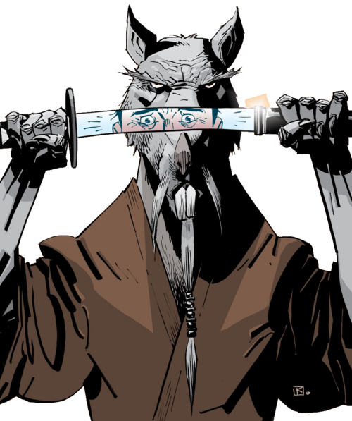 Master Splinter From The Tmnt Comics Sports A Rad Moustache - Teenage ...