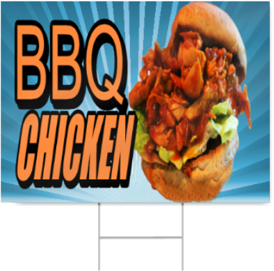 Bbq Chicken Sign - Fast Food - Free Transparent PNG Download - PNGkey