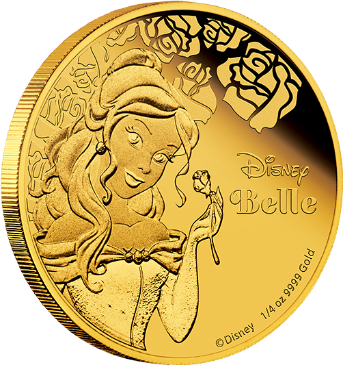Download Pure Gold Coin Disney Princess Belle - Disney Princesses Gold ...