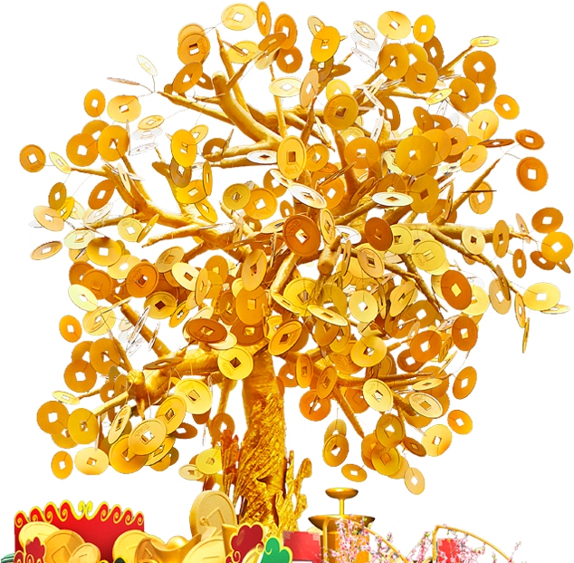 Beautiful Tree Ketubot For $160 - Golden Tree - Free Transparent PNG ...