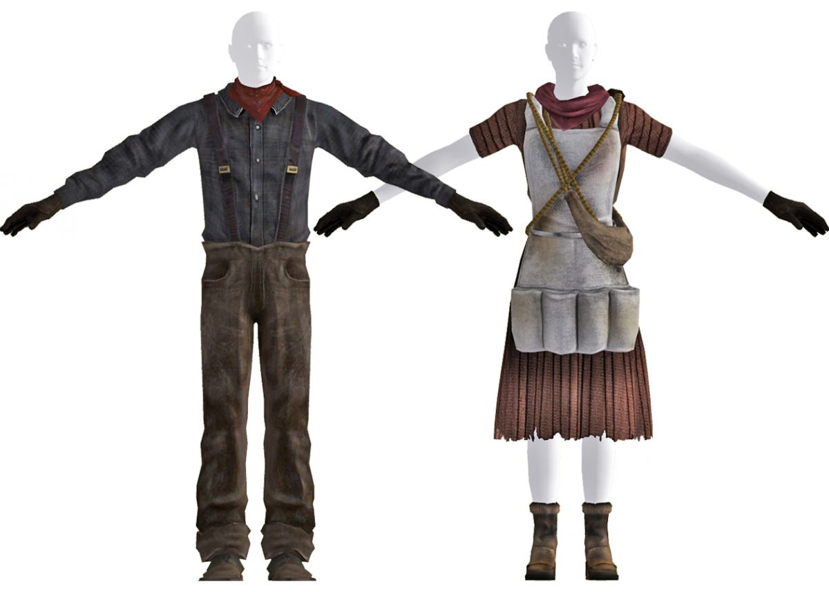 Download Field Hand Outfit - New Vegas Courier Intro Outfit PNG Image ...