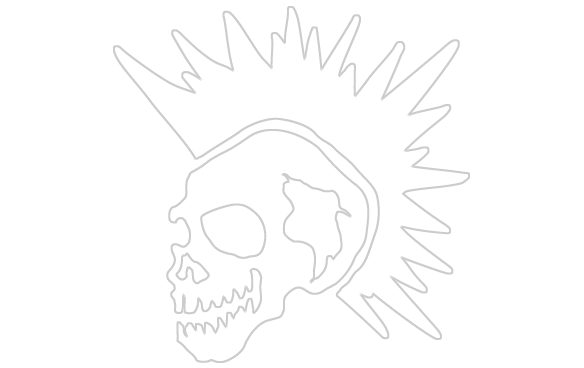 Punk Skull Logo - Free Transparent PNG Download - PNGkey