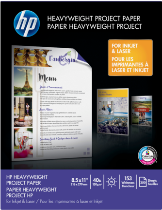 Hp 40-lb Heavyweight Project Paper/250 Sht/letter/8 - Hp 40-lb ...