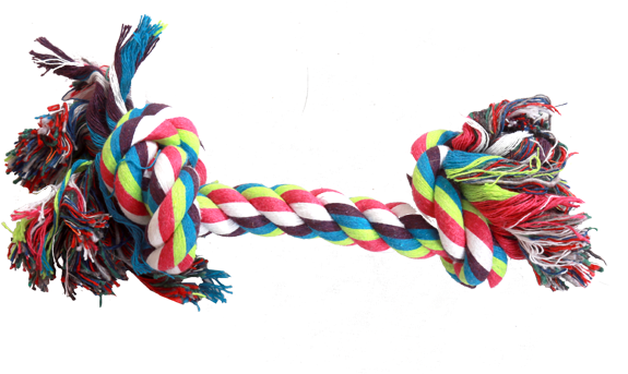 Download 2 Knot Tug O War Rope Dog Toy - Dog Toy PNG Image with No ...