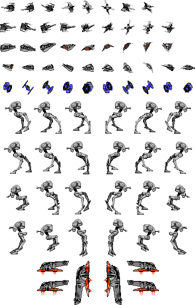 Download Vehicles - Sprite Sheet Star Wars PNG Image with No Background ...