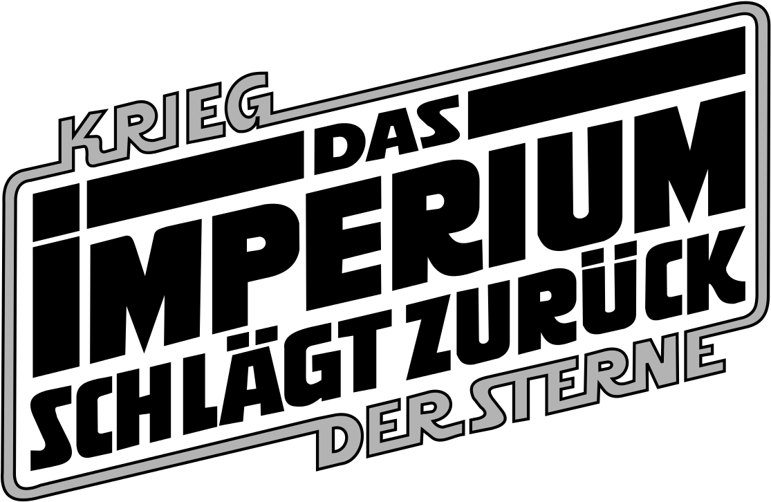 Download Empire Strikes Back Name Logo Embroidered - Krieg Der Sterne ...